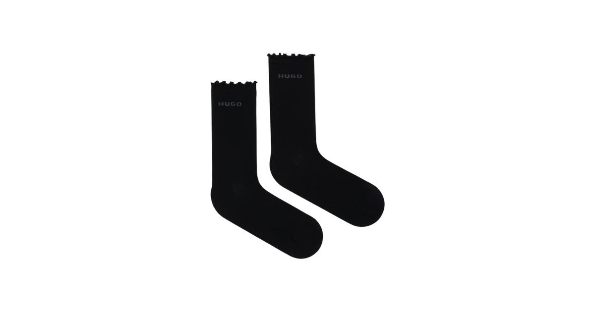 Γυναικείες Κάλτσες Hugo 2p Rs Lettuce Cc Black 50543178-001